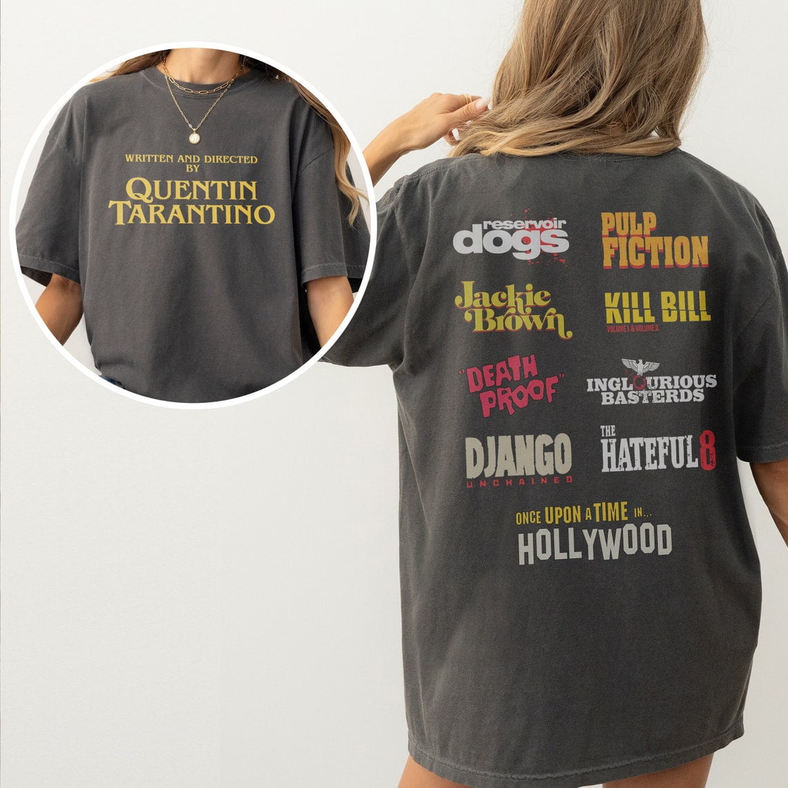 Written & Directed by Quentin Tarantino Comfort Colors T-Shirt, Retro ...