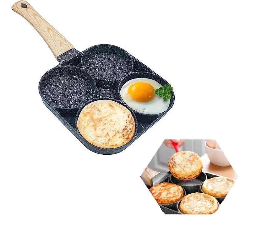 Wrixty Nonstick Egg Frying Pan Pancake 2 in 1 Breakfast Fried Egg Pan ...