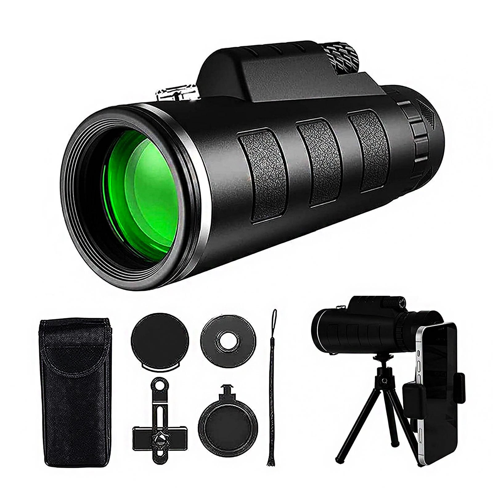 Wrjufa Monoculars 12X50 High Power Knob HD High Power Low Light Night ...