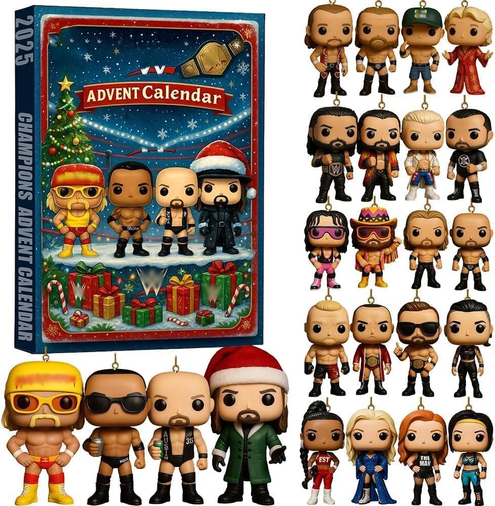 Wrold Wrestling Champion 2025 Advent Calendar, 24 Days Countdown ...