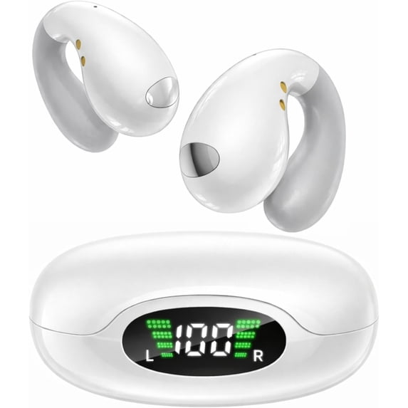 Wrong Duck Ultra Open Ear Earbuds, Ergonomic Clip-On Bone Conduction ...