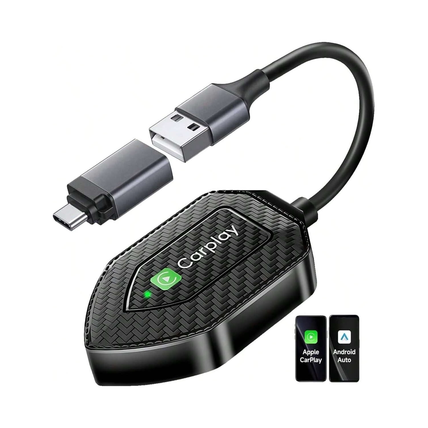 Wrong Duck Wireless Android Auto & CarPlay Adapter, Plug & Play USB ...