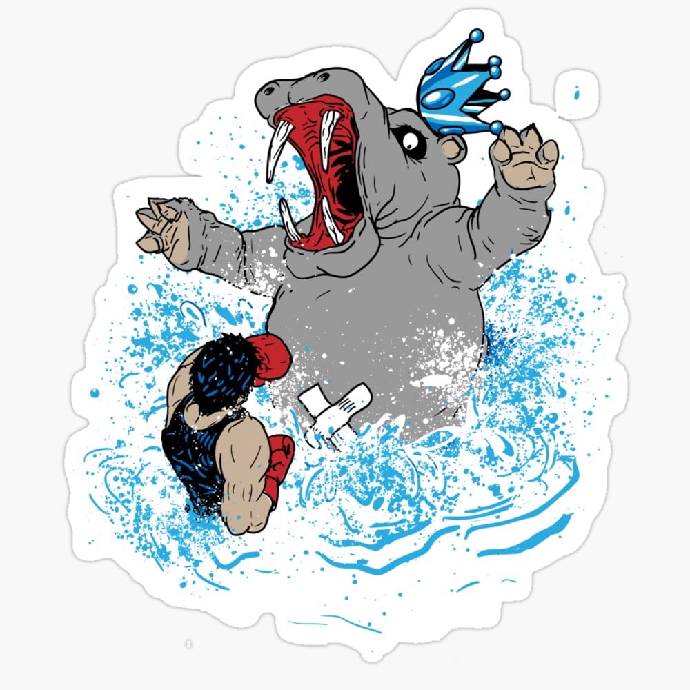 Wrong Hippo Sticker Phone Decal Water Bottle Stickers Car Decals ...