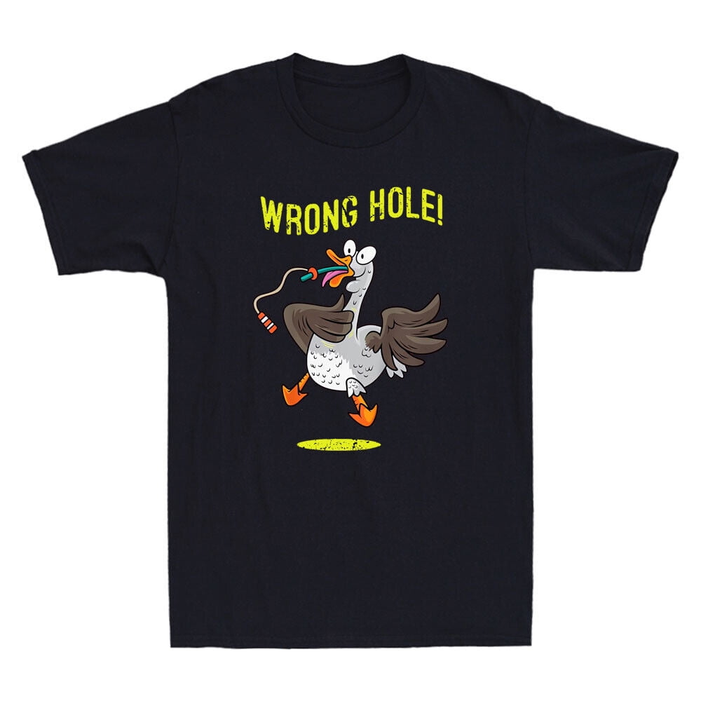Wrong Hole Funny Anesthesia Goose Meme Nurse Anesthetist Crna Retro Menst Shirt