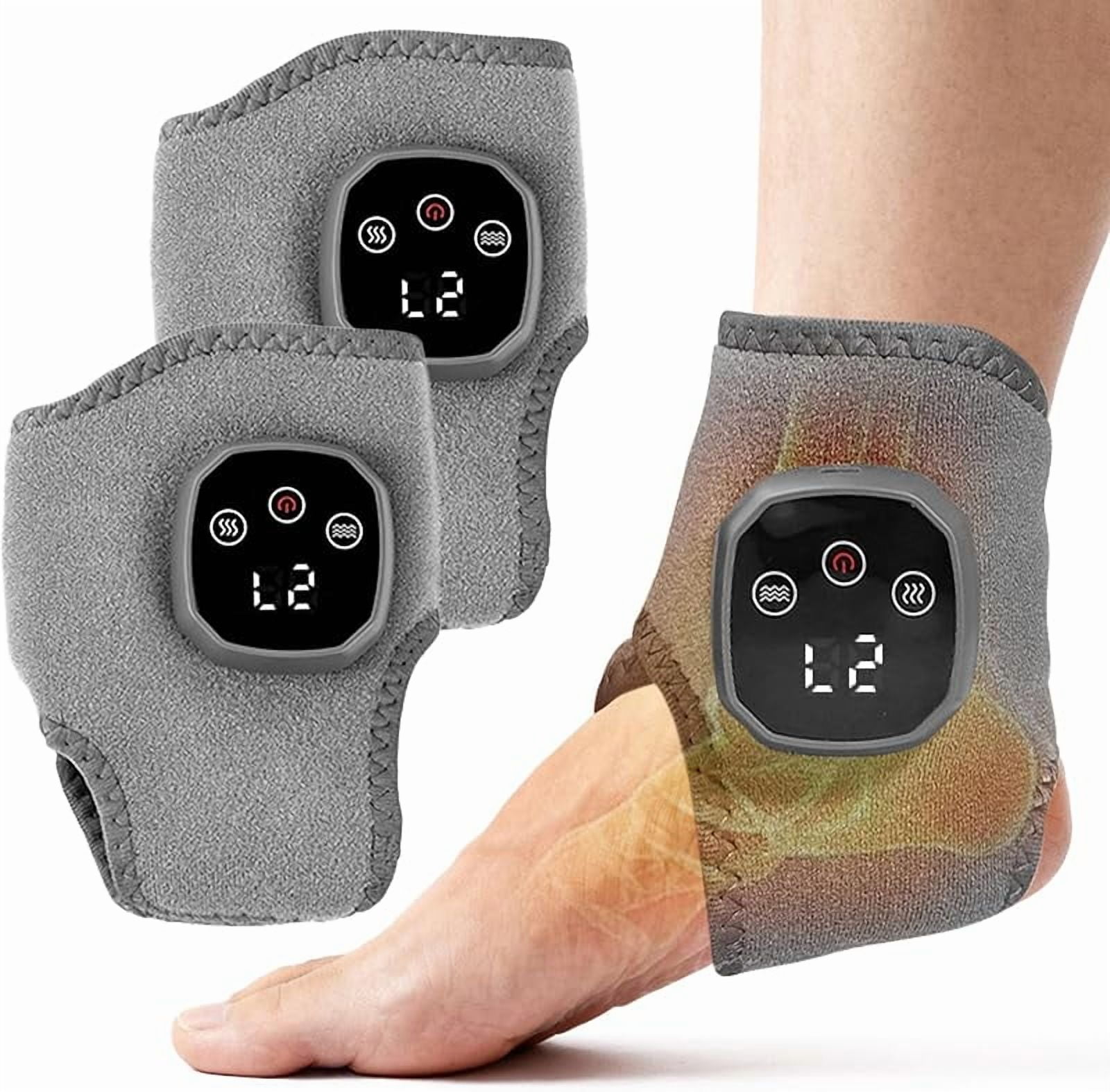 Wrongduck 2-Pack Foot Massager Warming Wrap, 2-in-1 Heated Foot and ...