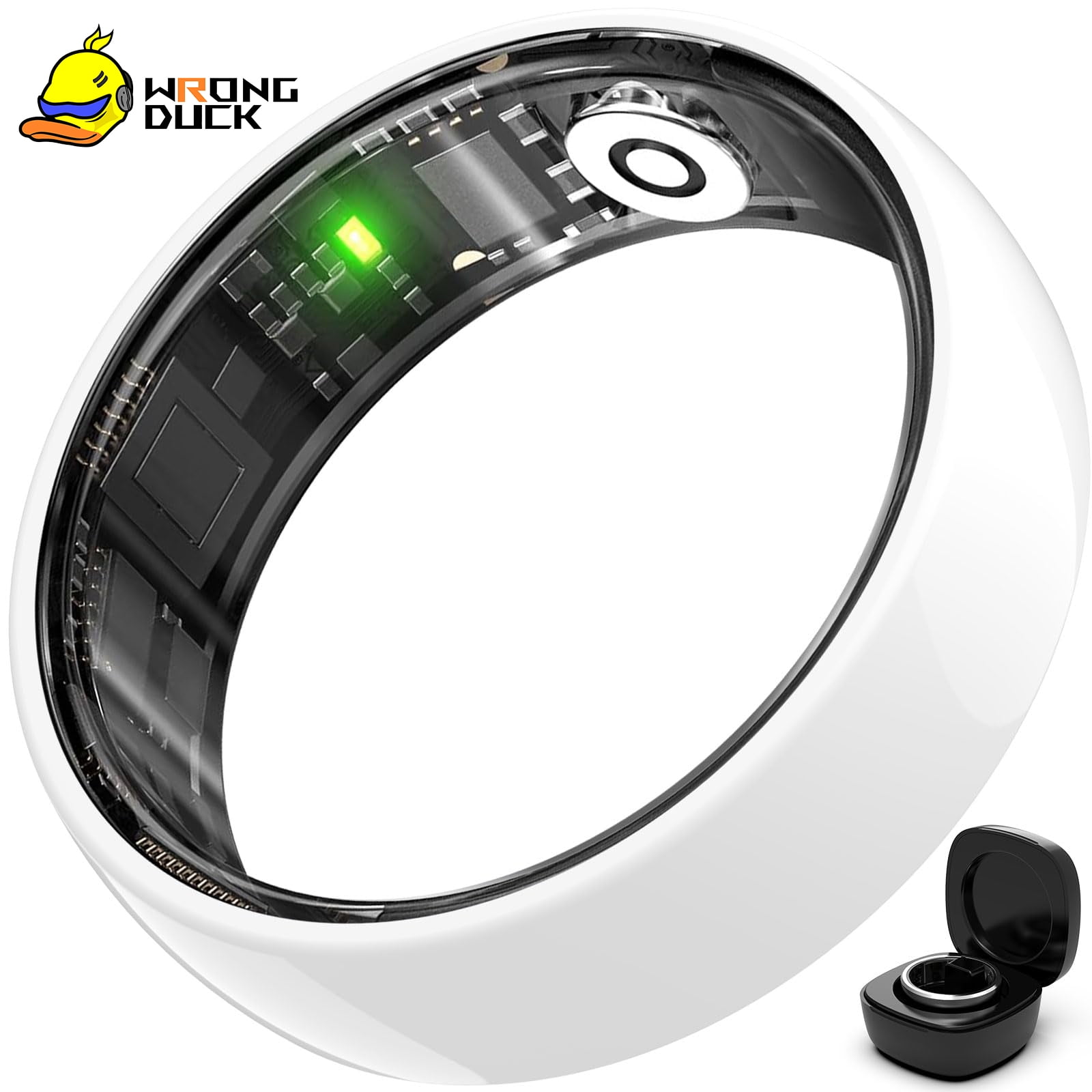 Wrongduck 2025 New Ceramics Ultra-Thin Smart Ring, men's and women's ...