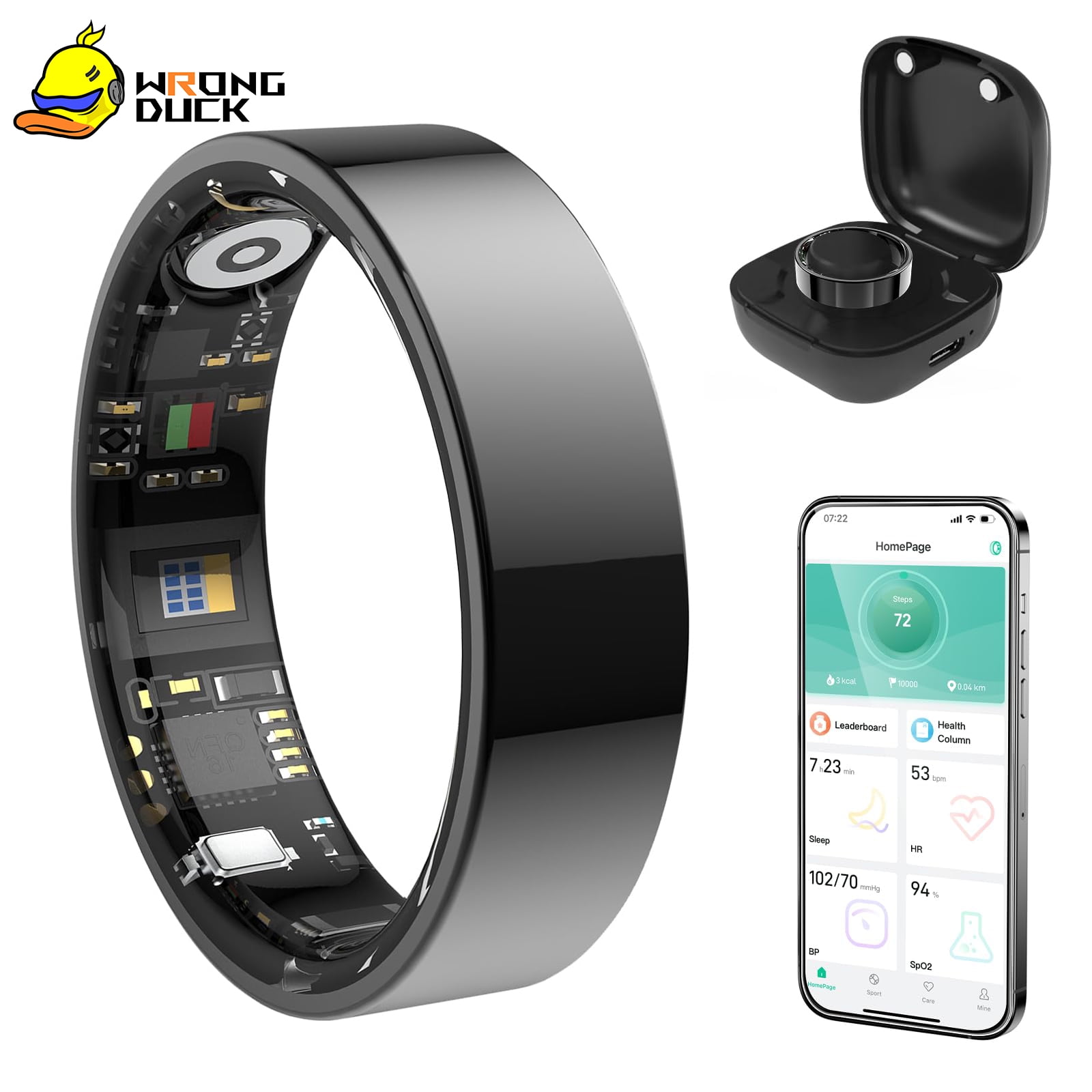 Wrongduck 2025 New Ultra-Thin Smart Ring, men's and women's smart rings ...