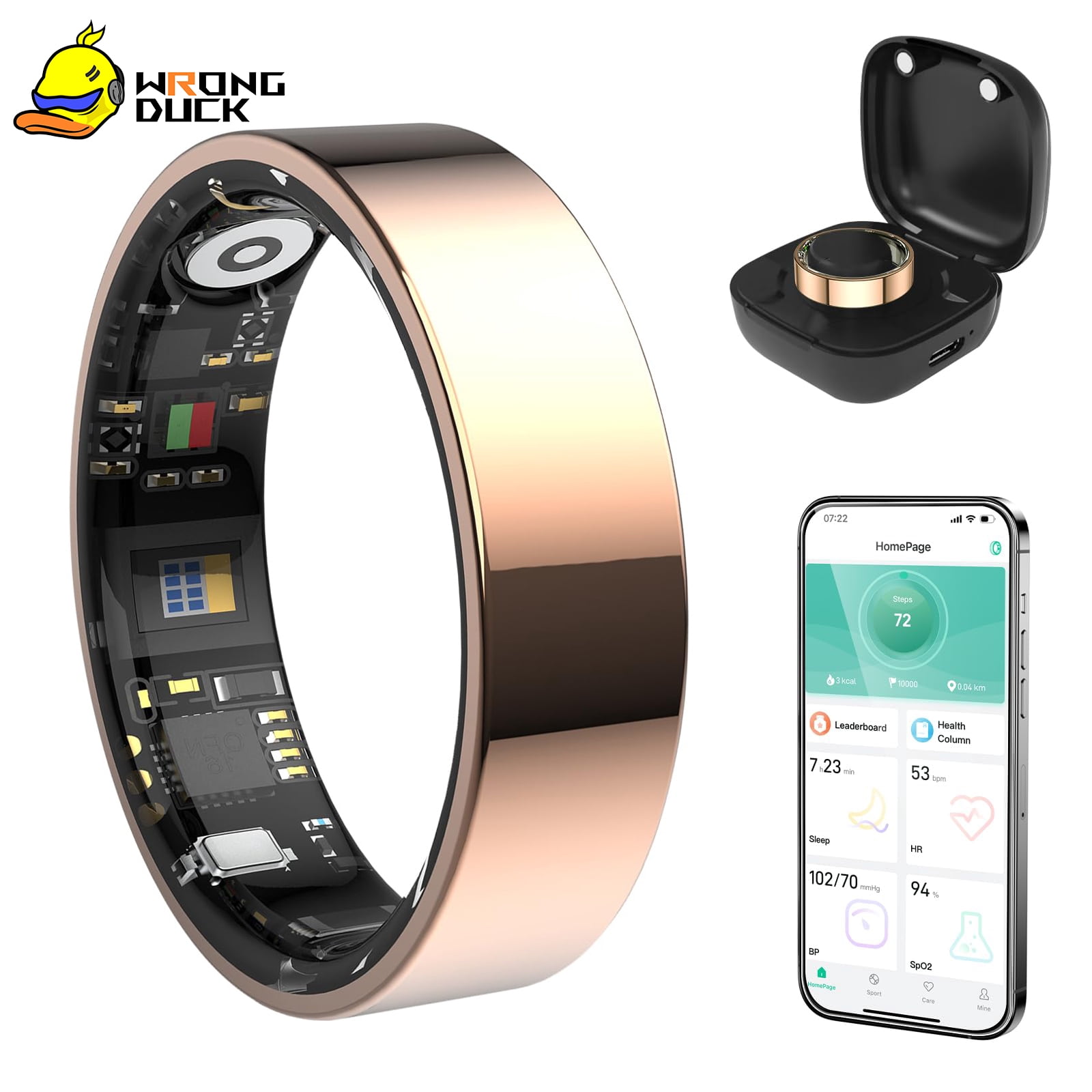 Wrongduck 2025 New Ultra-Thin Smart Ring, men's and women's smart rings ...