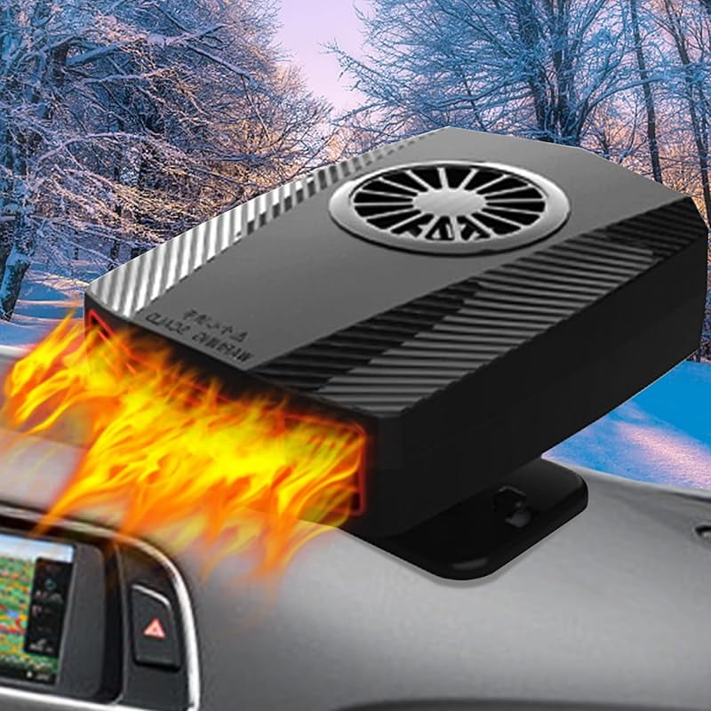 Wrongduck 2026 Portable Car Heater 2 in 1, 12V Plug In Auto Heater Fan ...