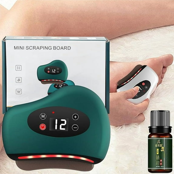 Wrongduck 3-in-1 Heated Foot Scraper with Red Light & Vibration, Deep ...