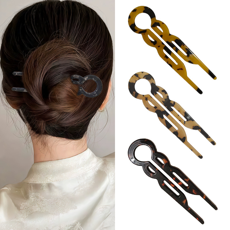 Wrongduck Lialys Prestige Hair Pins – 3-Pack Elegant Acetate Hair Clips ...