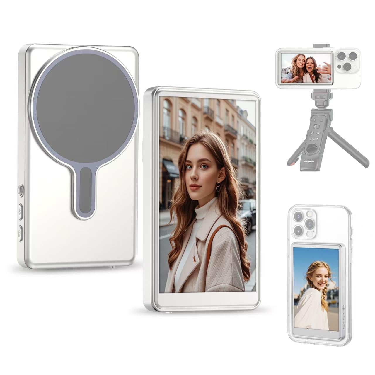 Wrongduck Phone Vlog Selfie Monitor Screen 4.02 inch FHD Screen Rear ...