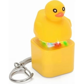 Wrongduck Lizard Button Keychain Sound Toy, Rechargeable Light-Up ...