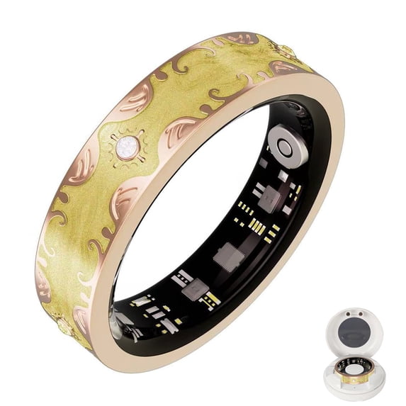 Wrongduck Retro Bluetooth Fitness Tracking Ring for Women IP68 ...