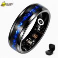 Wrongduck Titanium Steel Fitness Tracking Ring with Nebula Pattern for ...