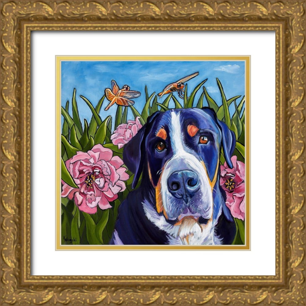 Wronski, Kathryn 20x20 Gold Ornate Wood Framed with Double Matting ...