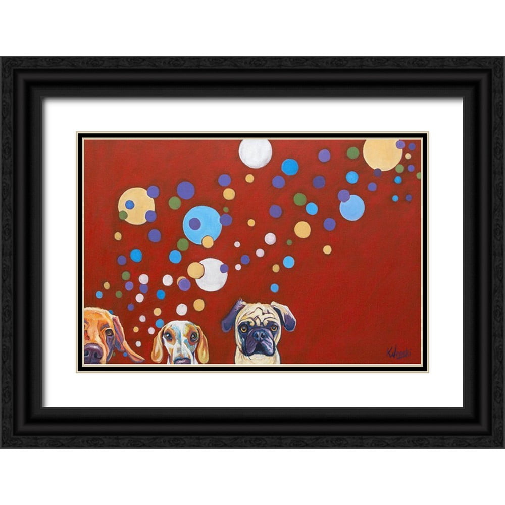 Wronski, Kathryn 24x17 Black Ornate Wood Framed with Double Matting ...