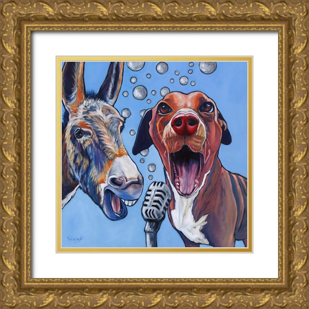 Wronski, Kathryn 26x26 Gold Ornate Wood Framed with Double Matting ...