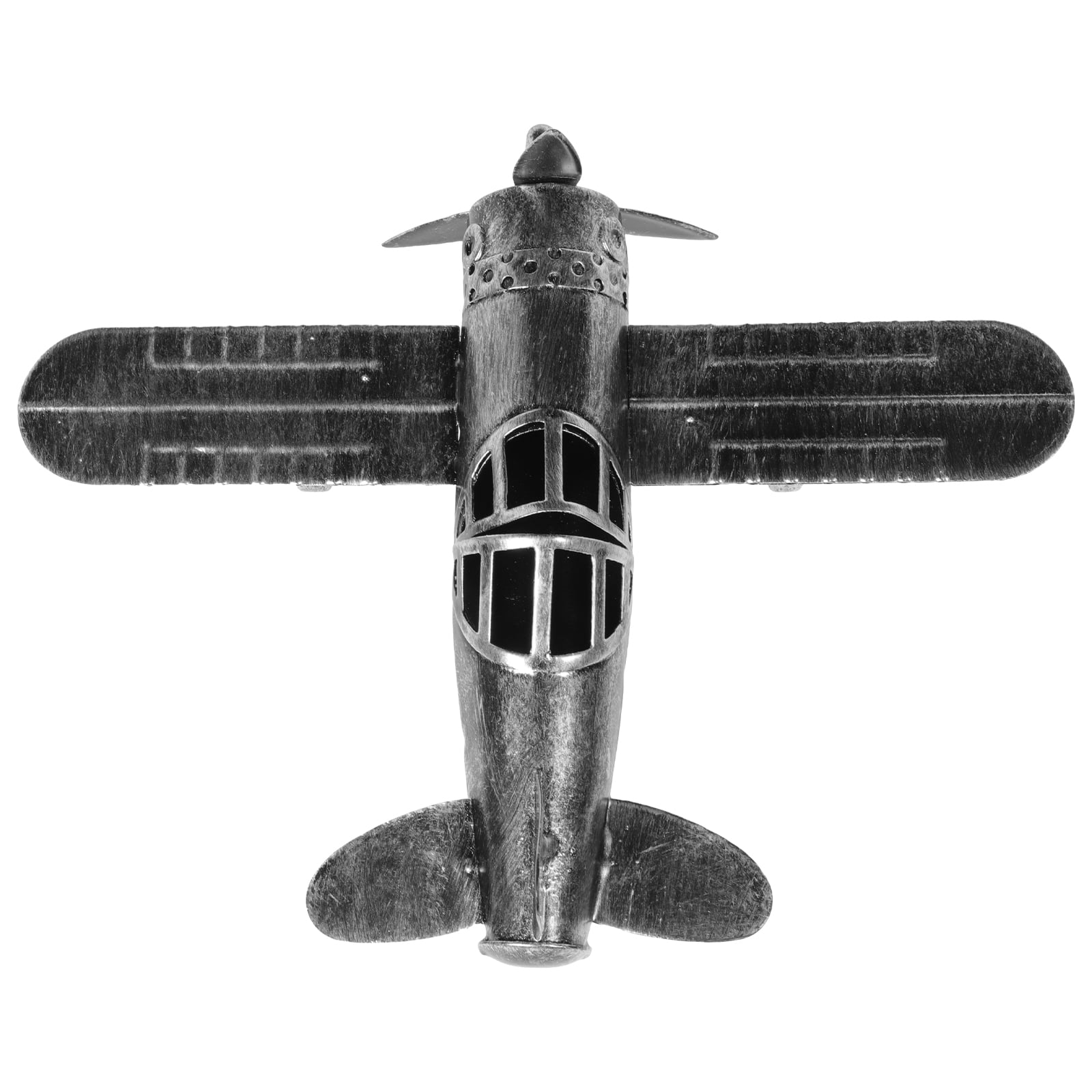 Wrought Iron Airplane Model Decorative Sculpture for Study Man ...