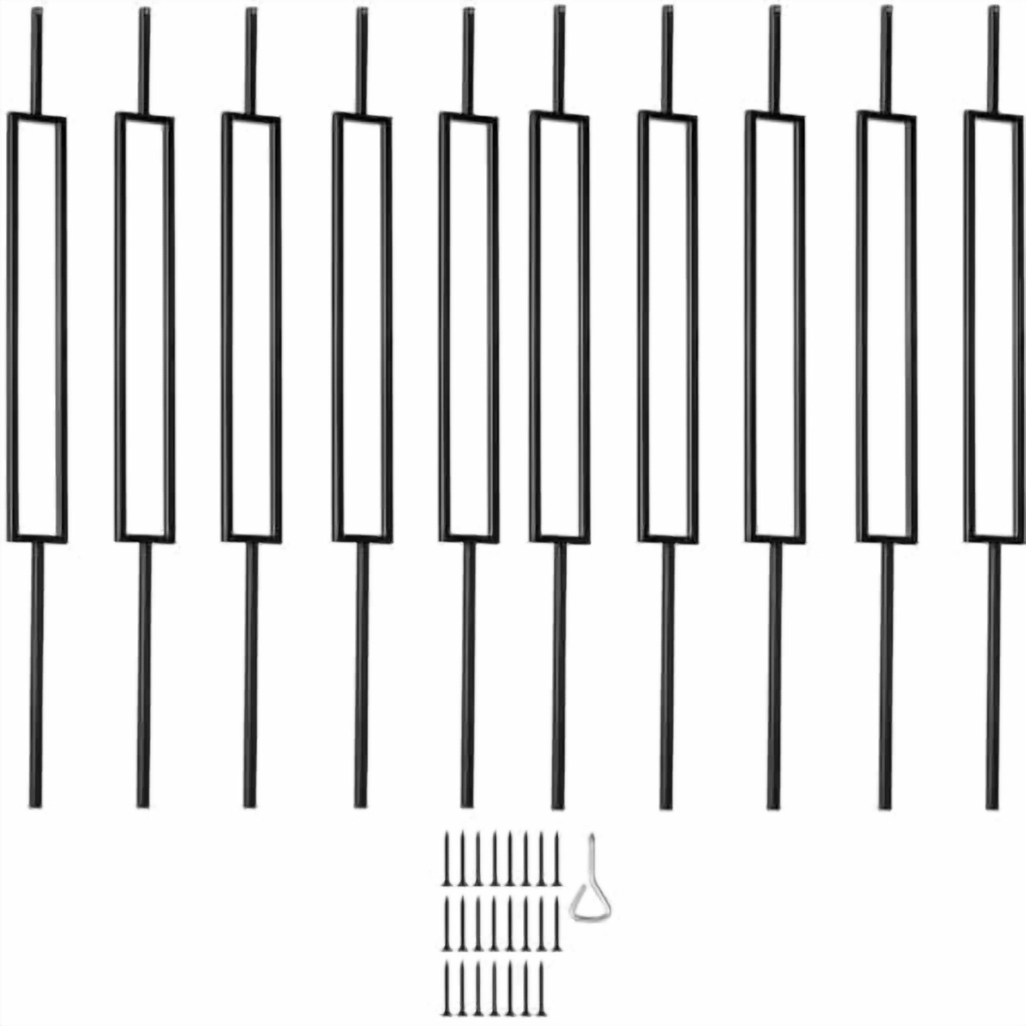 Wrought Iron Balusters – Hollow Plain Bar Balusters - Decorative Metal ...