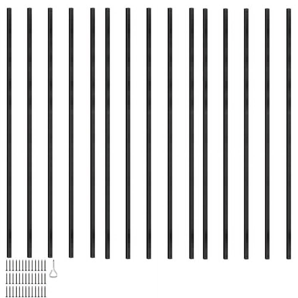 Wrought Iron Balusters – Hollow Plain Bar Balusters - Decorative Metal ...