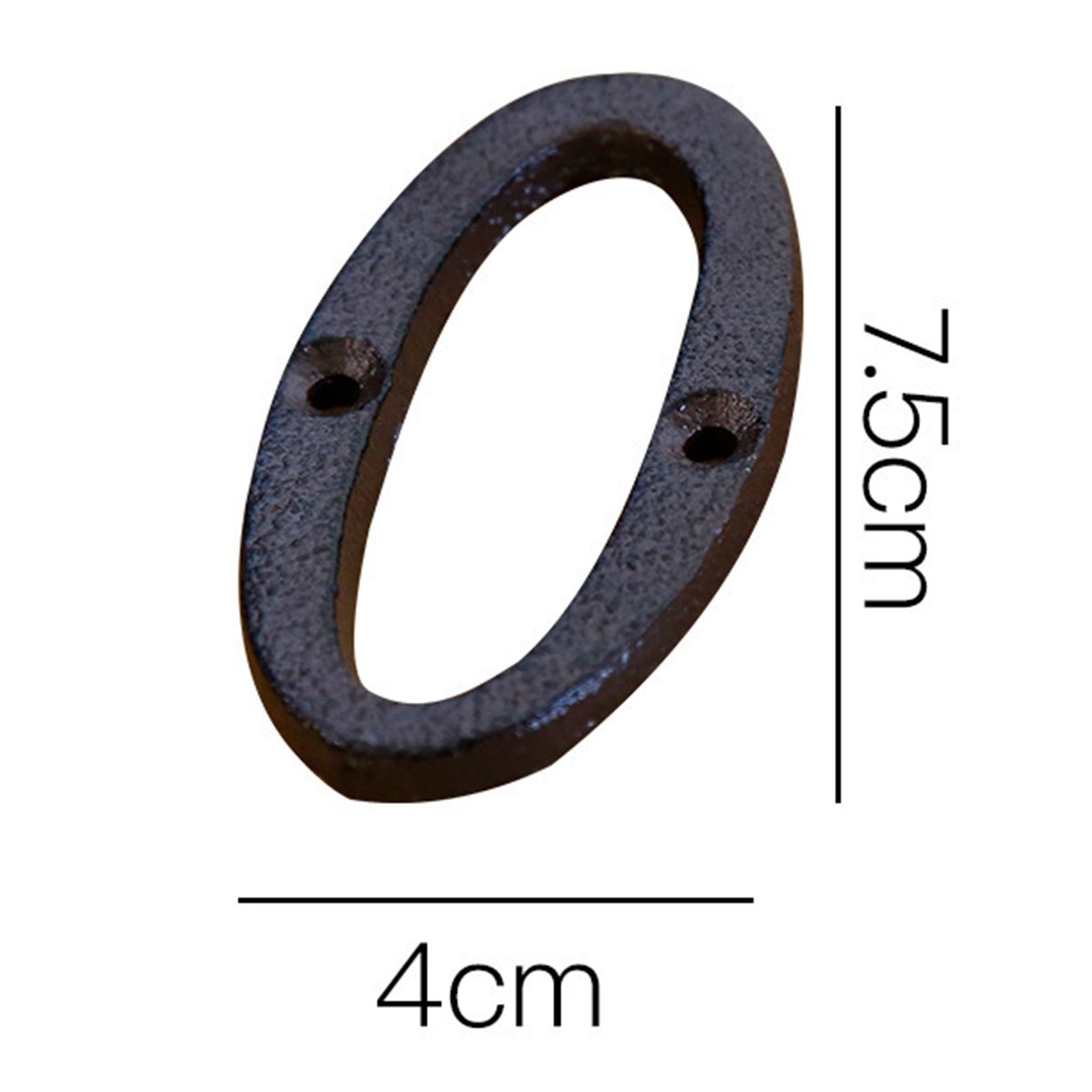 Wrought Iron Decorations Creative DIY House Number Casts Iron Metal ...