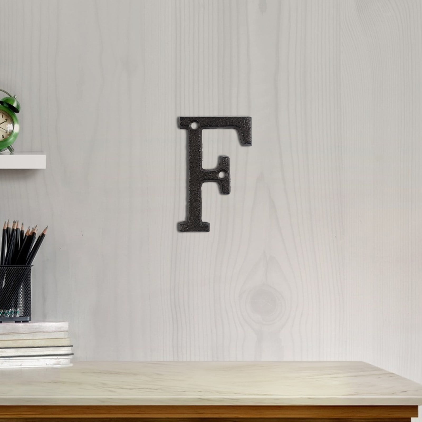 Wrought Iron Decorative Cast Iron Metal Letter F - Wrought Iron ...