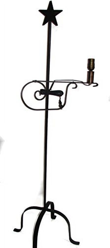 Wrought Iron Floor Lamp Star Top - Amish Made - Walmart.com