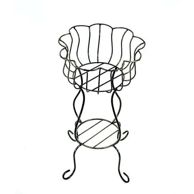 Wrought Iron Flower Design Planter - Walmart.com