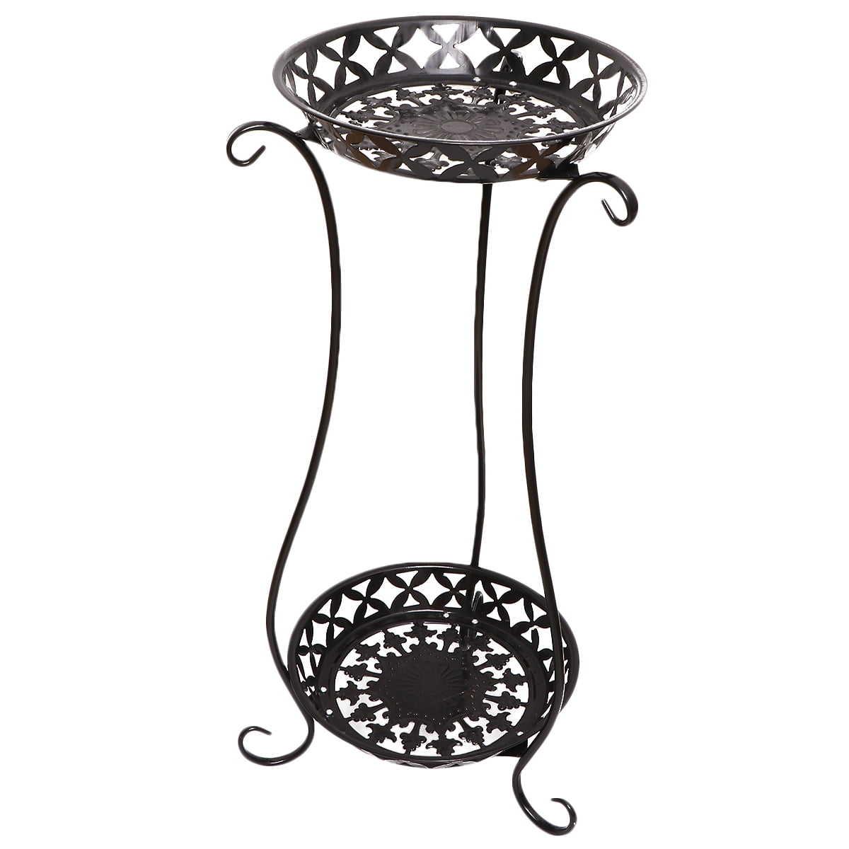 Wrought Iron Flowerpot Rack Wrought Iron Flowerpot Rack Double Layer ...