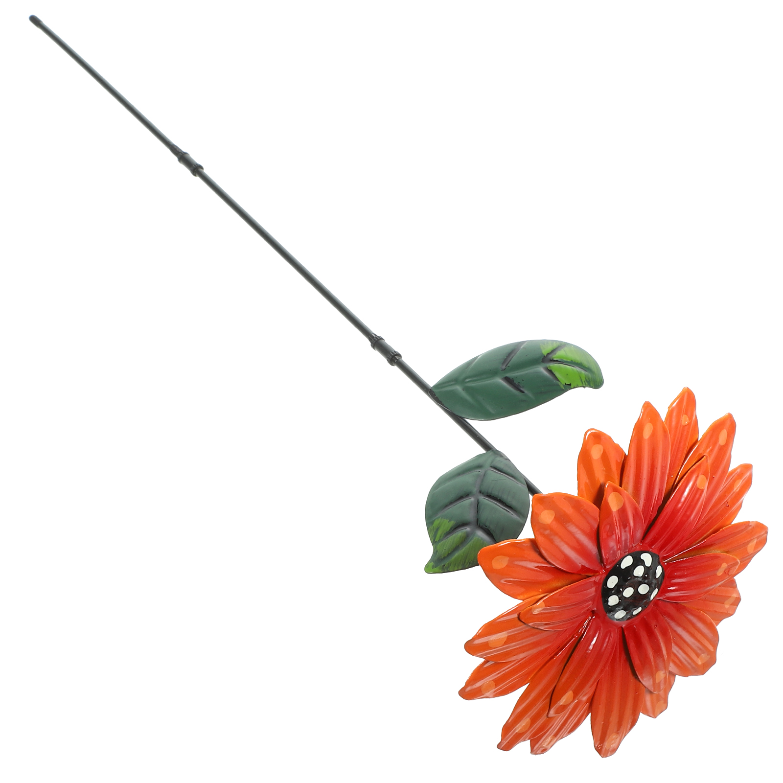 Wrought Iron Flowers Ornament Iron Outdoor Flower Flower Garden Stake ...
