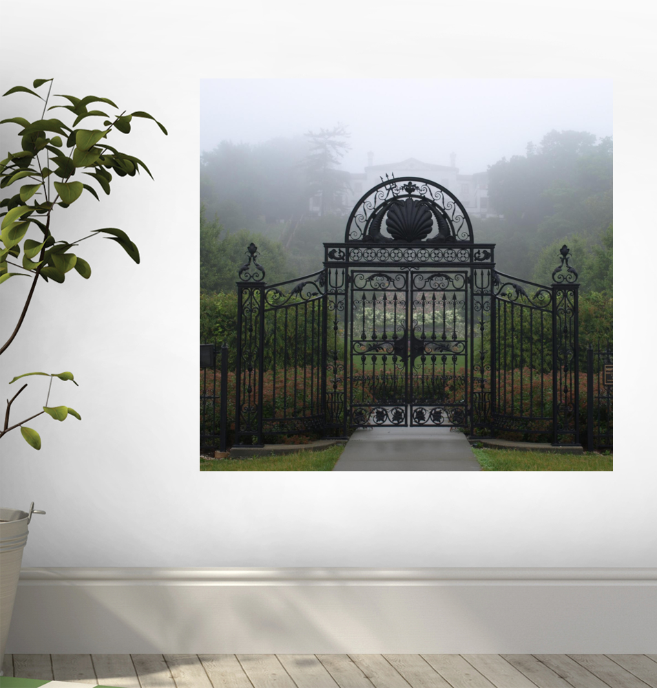 Wrought Iron Gate Wall Mural WM272756 by Wallmonkeys (18 in W x 17 in H ...
