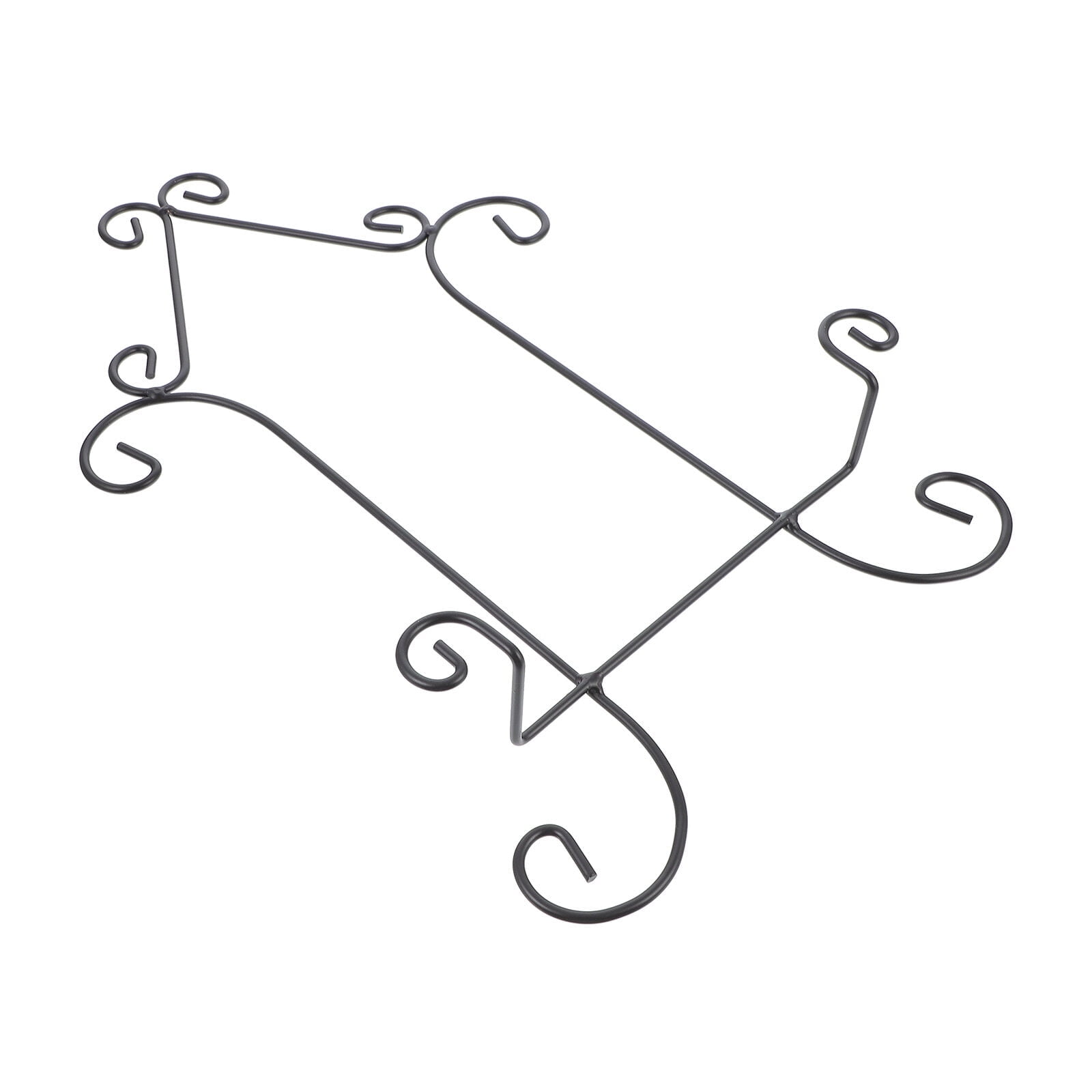 Wrought Iron Hanging Rack Display Shelf for Plate Metal Decor Easel ...