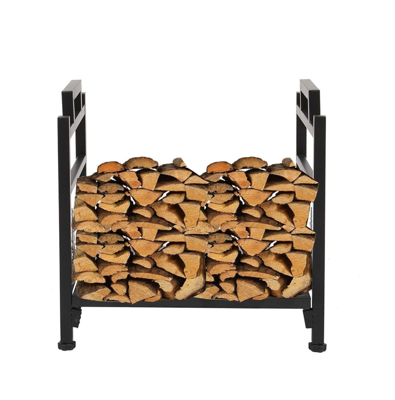 Wrought Iron Log Rack, Firewood Storage Holder, Heavy Duty Log Bin ...