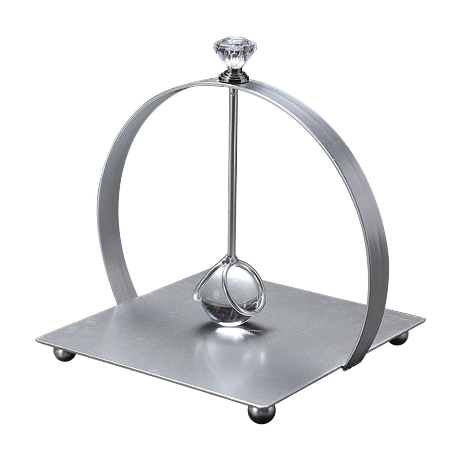 Wrought Iron Paper Towel Stand | Crystal Accent Tissue Holder | Metal ...