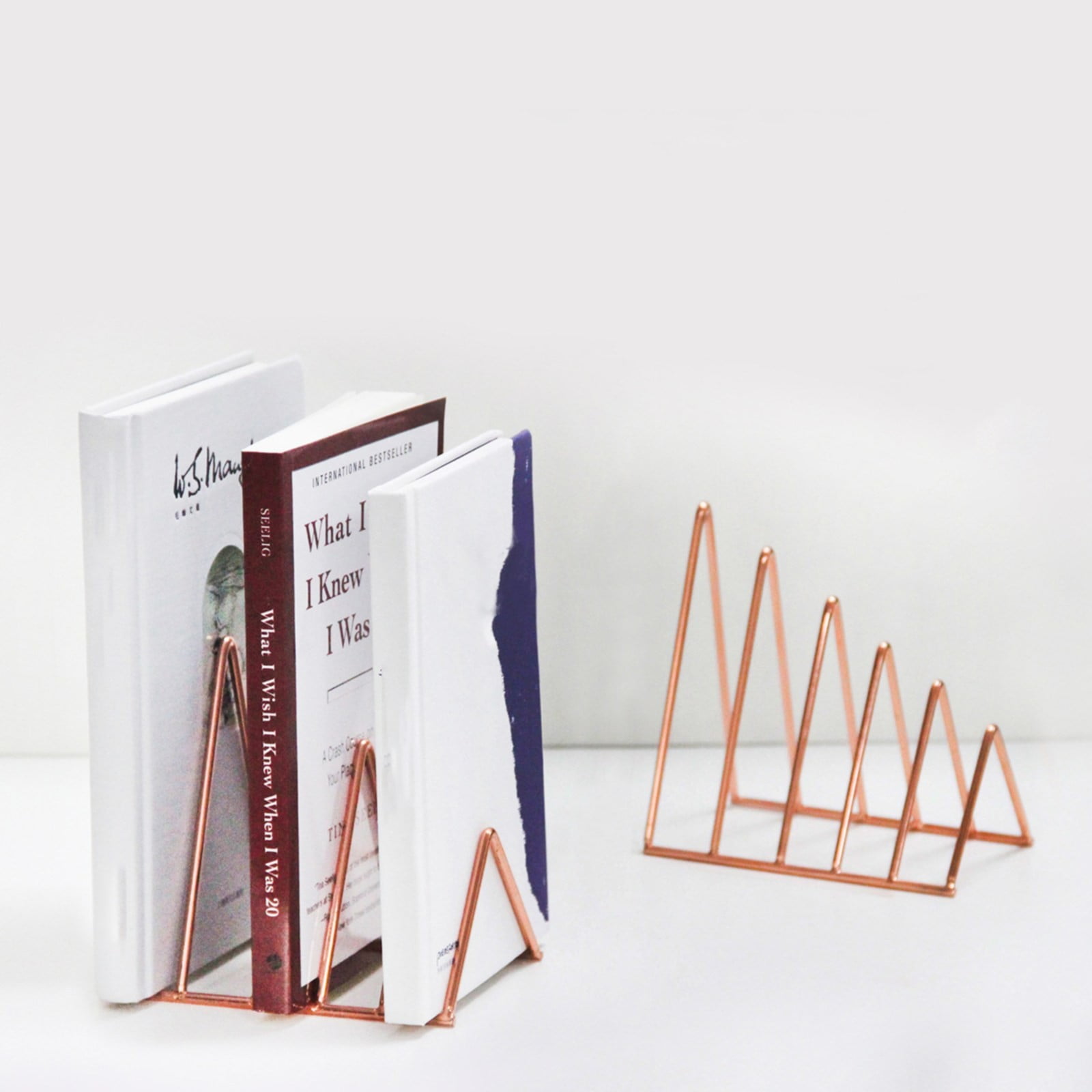 Wrought Iron Triangle Bookshelf Clearance! Desktop Bookshelf Triangle ...