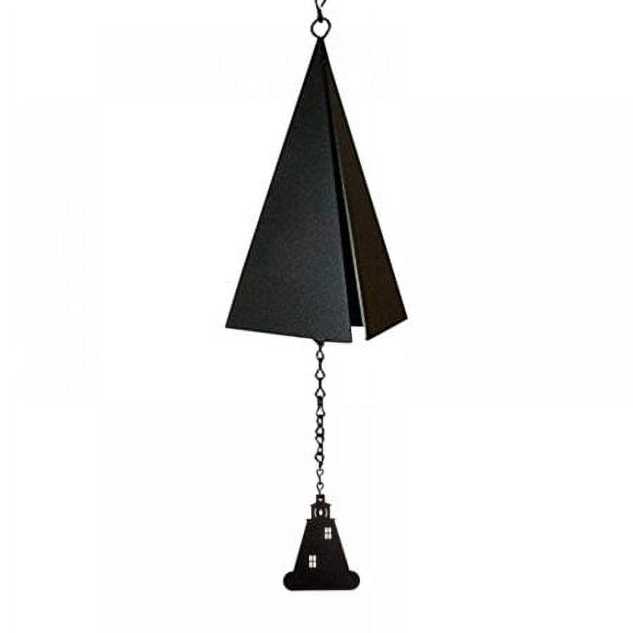 Wrought Iron Triangle Wind Chime Pendant Garden Bell Decoration ...