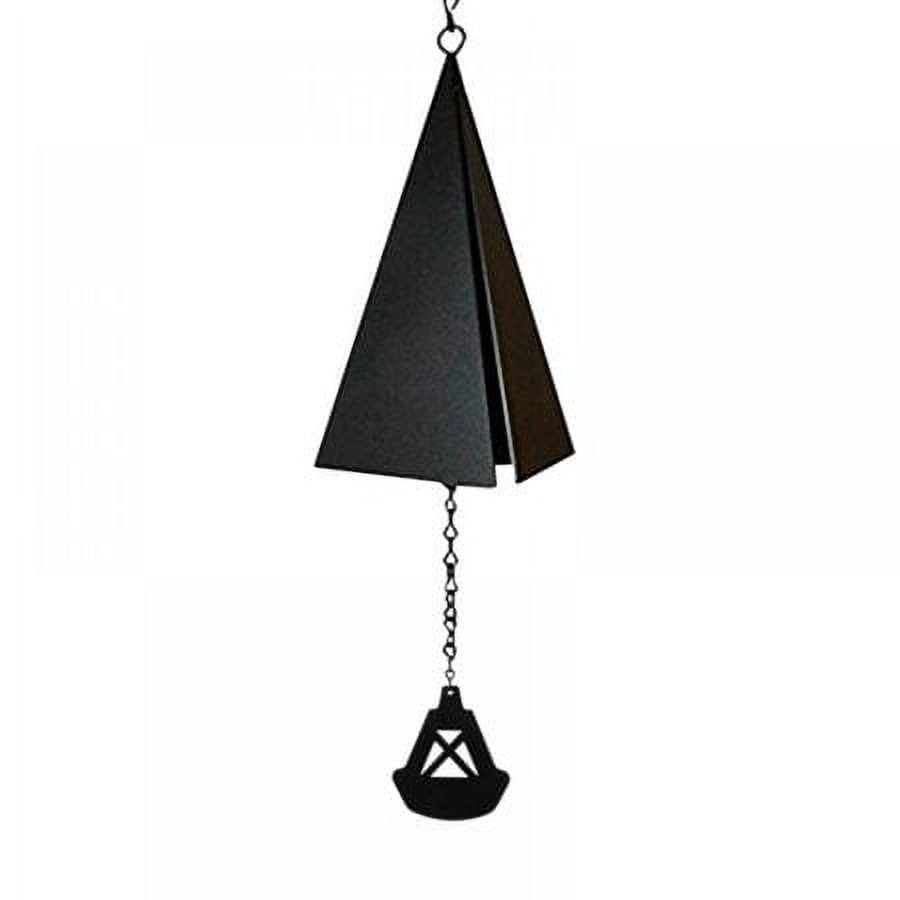Wrought Iron Triangle Wind Chime Pendant Garden Bell Decoration ...