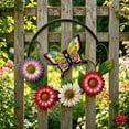 Wrought Iron Wall Decor Outdoor Hanging Ornament Garden Fence Courtyard ...