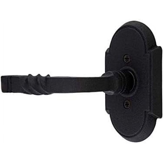 Wrought Steel Arched Rosettes Door Set with San Carlos Levers Right ...