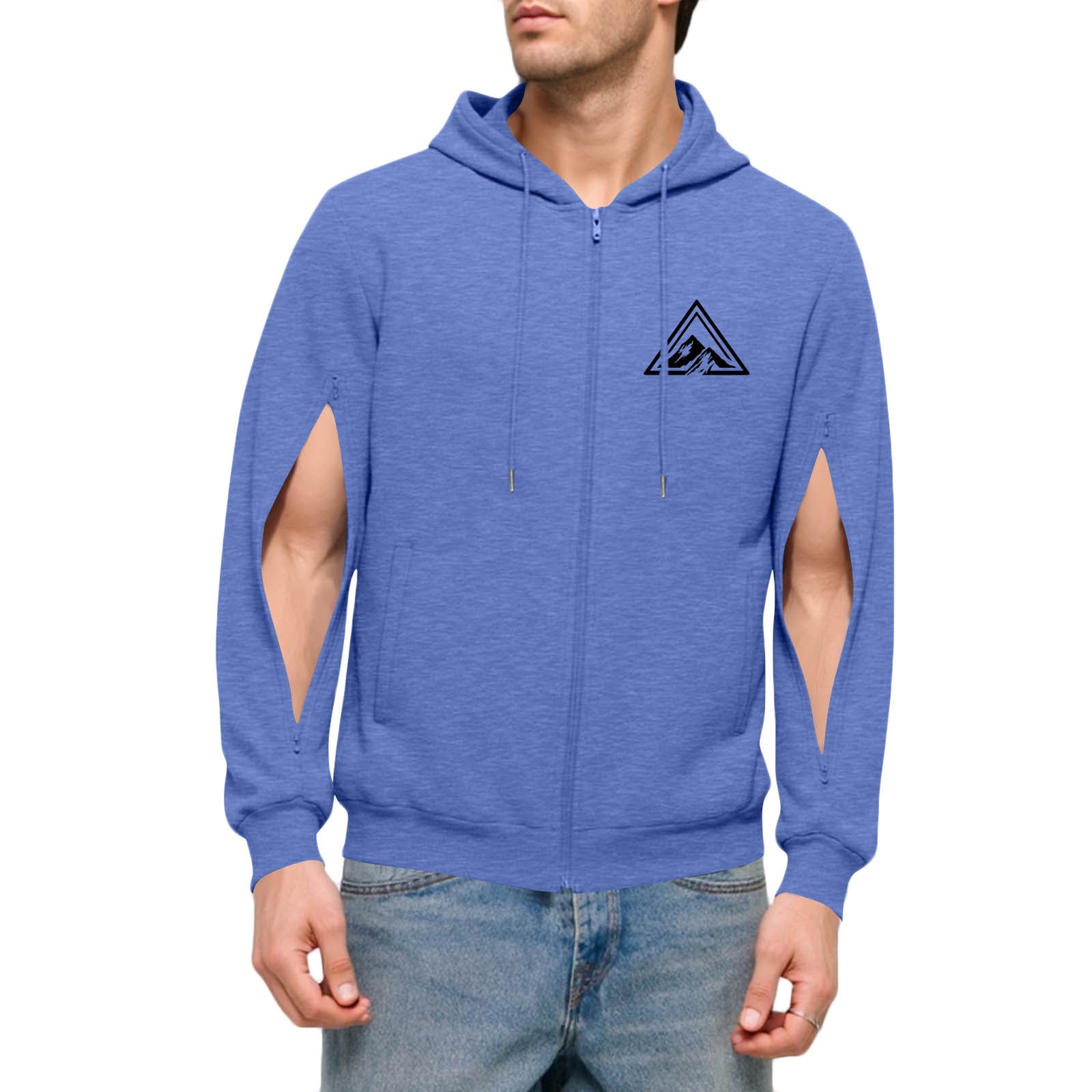 Wrtxtat Men's Dialysis Sweatshirts Mountain Patterns Printed Top Full ...