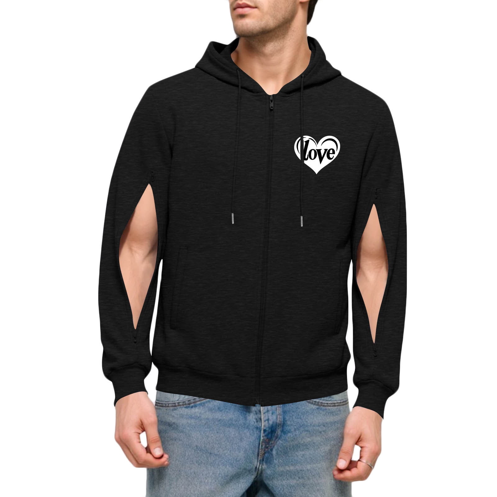 Wrtxtat Men's Dialysis Sweatshirts Zip-Up Hemodialysis Jacket Warm ...
