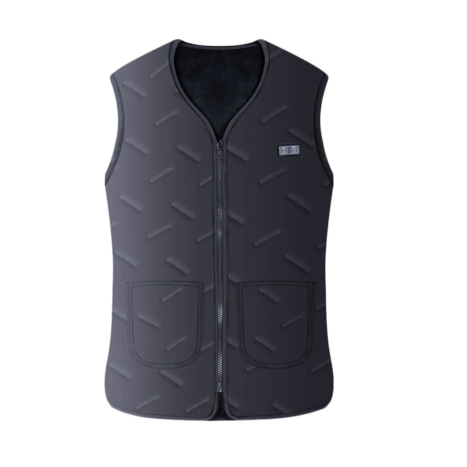 Wrtxtat Men's Heated Vest Warm Midweight Zip-Up One Control 7 Heating ...
