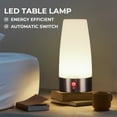 Wrvxzio Wireless LED Table Lamp with PIR Motion & Light Sensor, Battery ...