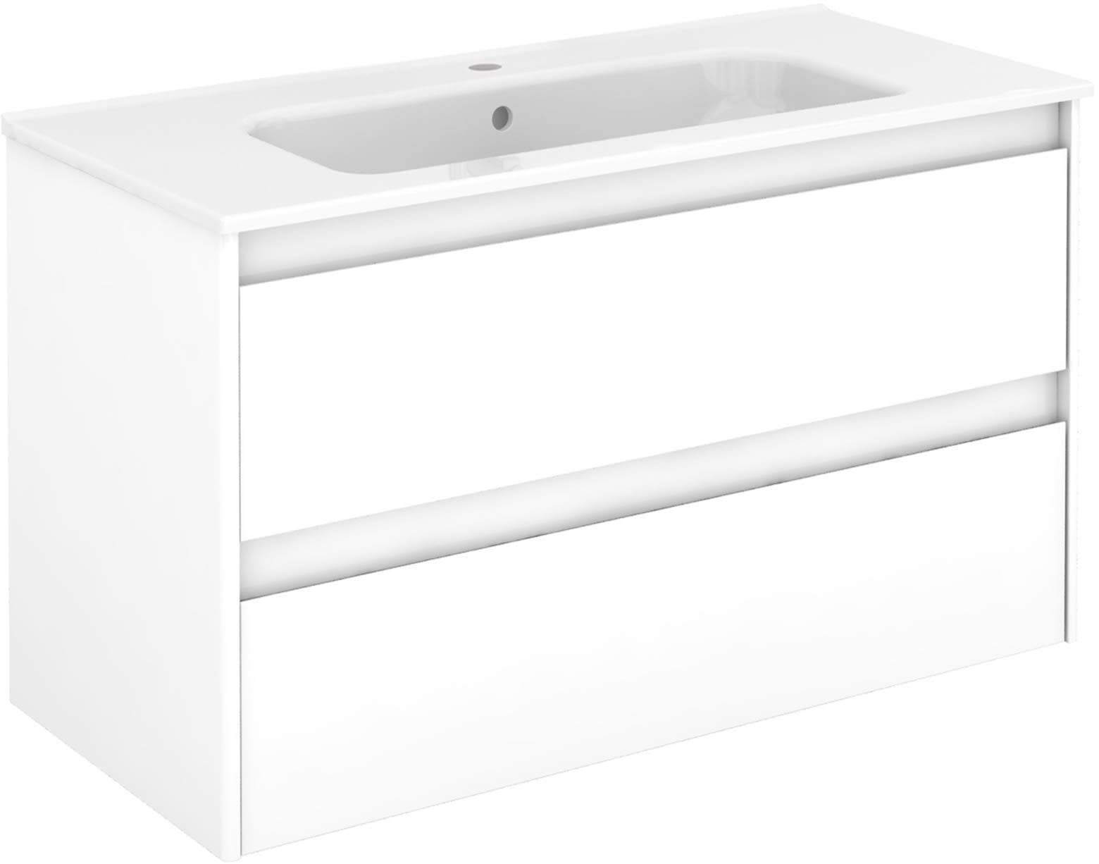 Ws Bath Collections Ambra 100 Ambra 40" Wall Mounted Single Basin ...