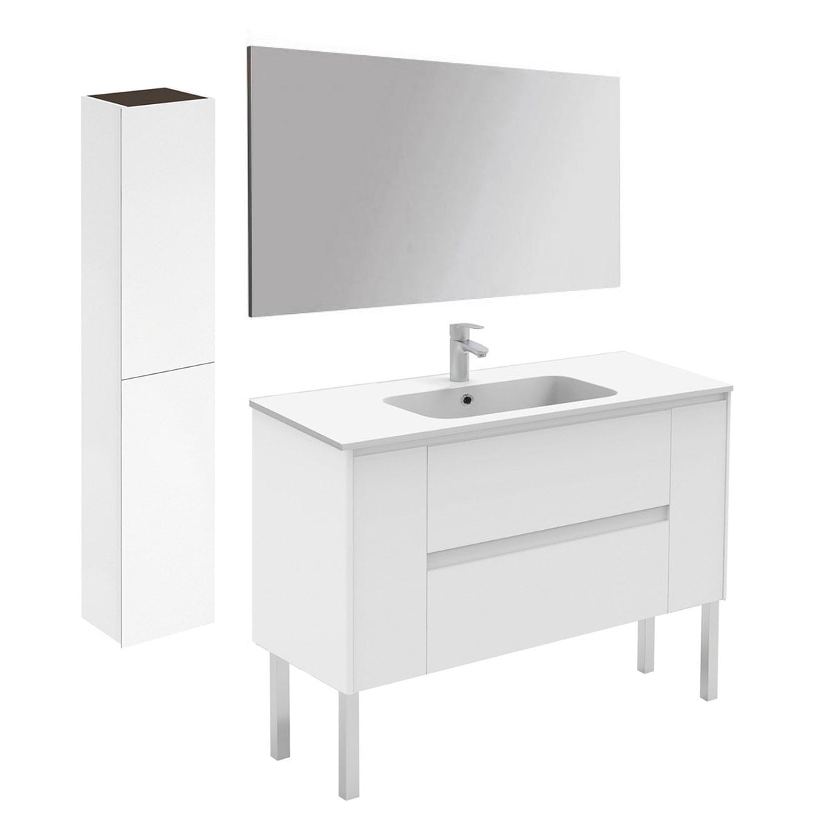 Ws Bath Collections Ambra 120F Pack 2 Ambra 48" Free Standing Single ...