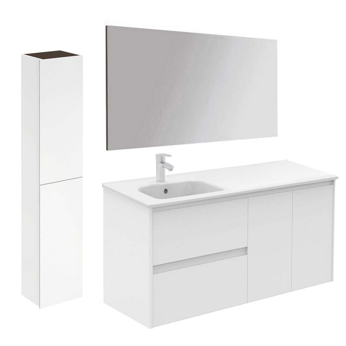 Ws Bath Collections Ambra 120L Pack 2 Ambra 48" Wall Mounted Single ...