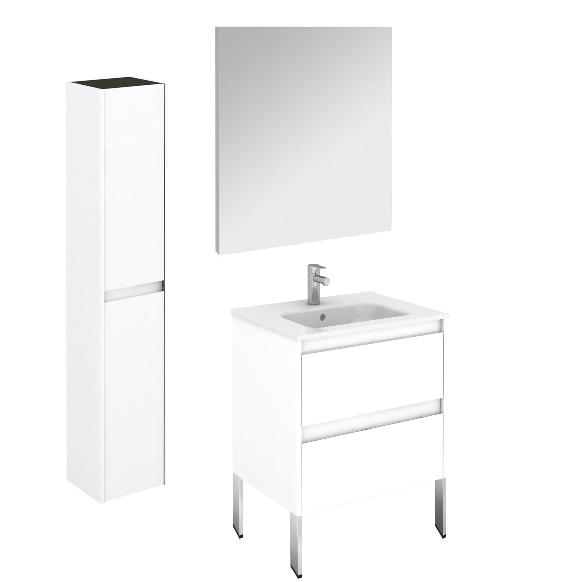 Ws Bath Collections Ambra 60F Pack 2 Ambra 24" Free Standing Single ...