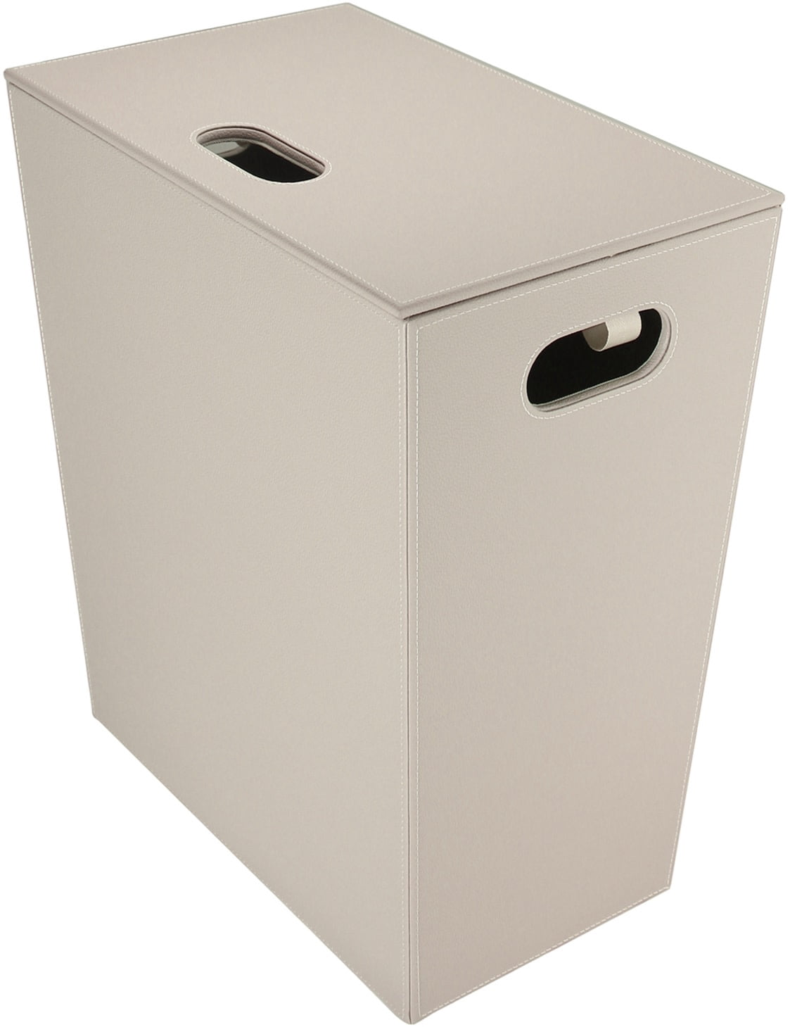 Ws Bath Collections Ecopelle 2462 Ecopelle Leather Laundry Basket ...