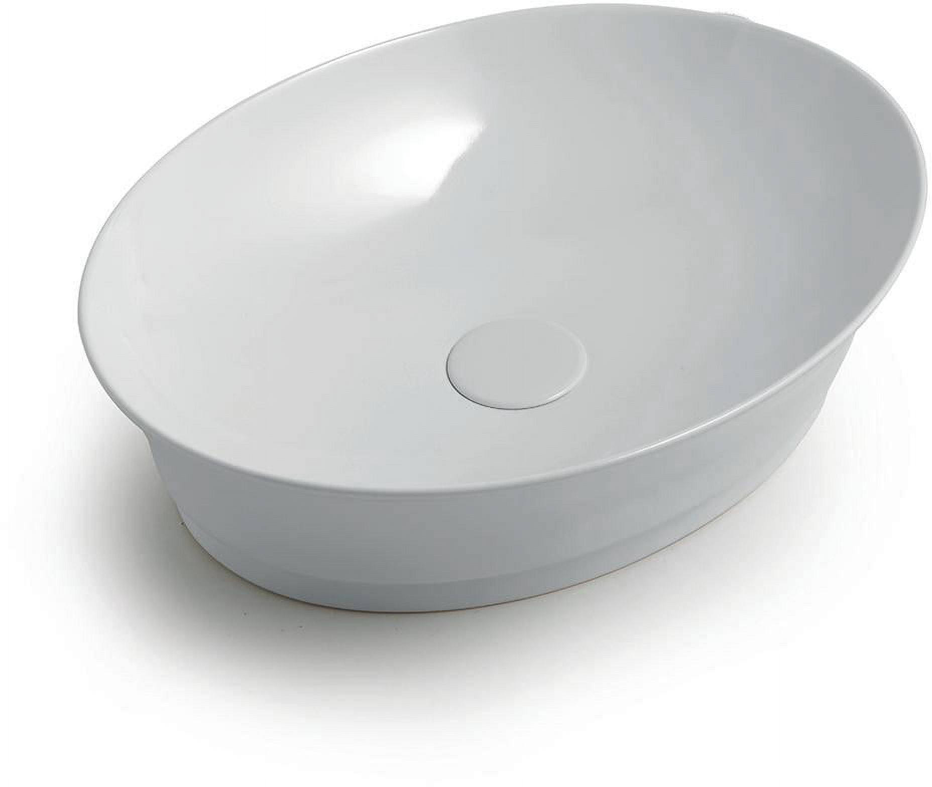 Ws Bath Collections Mood Id 50.38 Mood 19-11/16" Oval Ceramic Vessel ...
